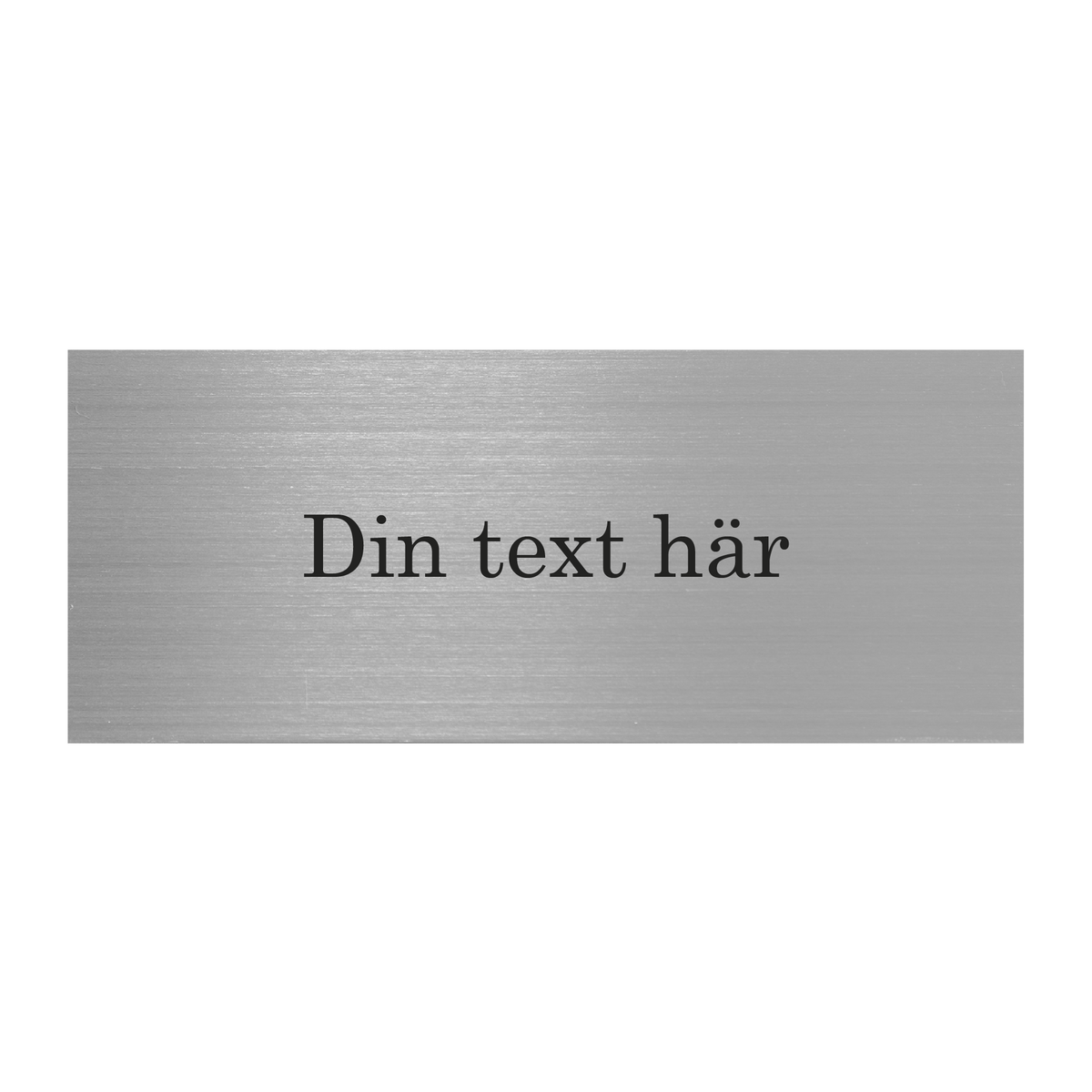 Dörrskylt Visby II - Förnicklad mässing | Skyltcentralen