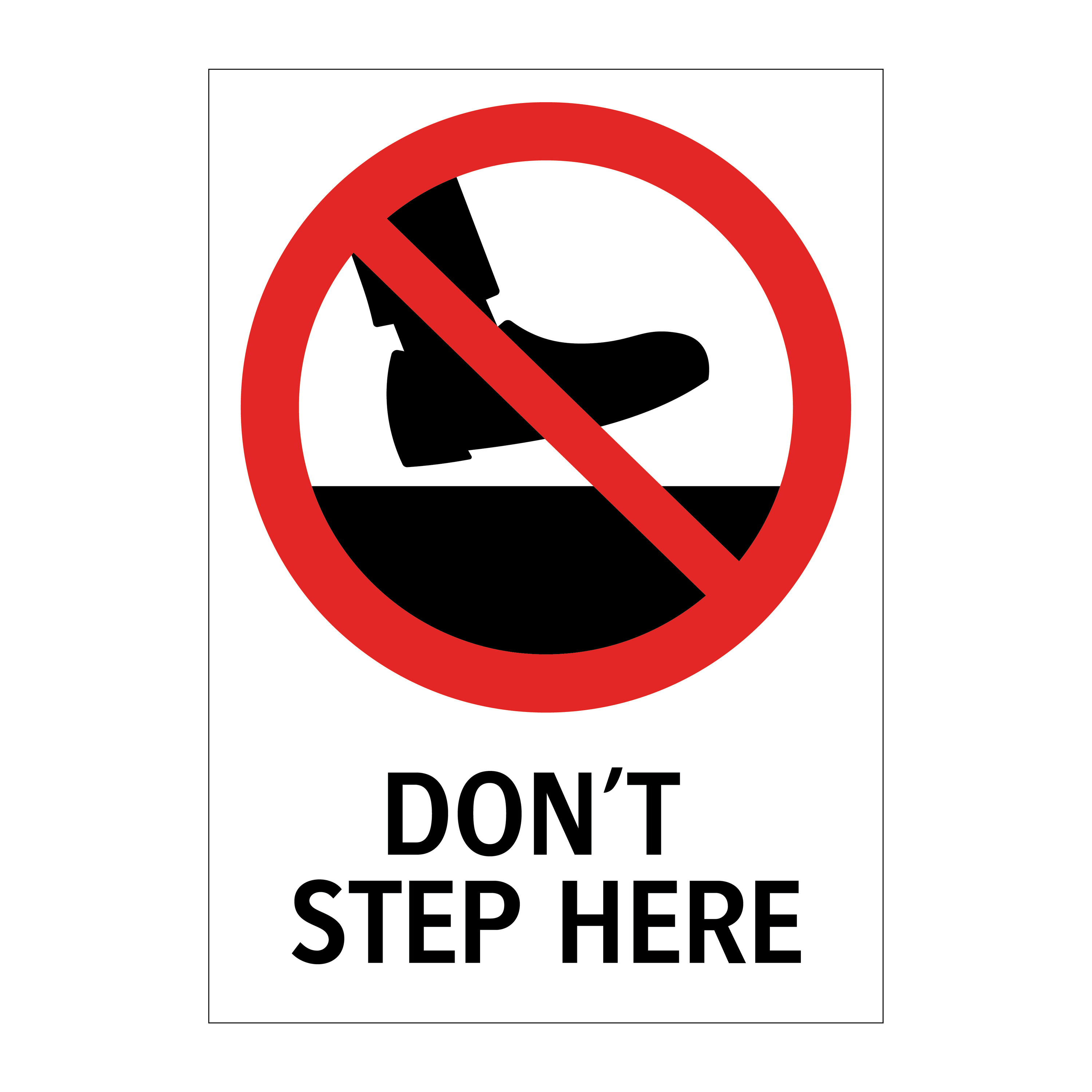 Don't step here— Skyltcentralen