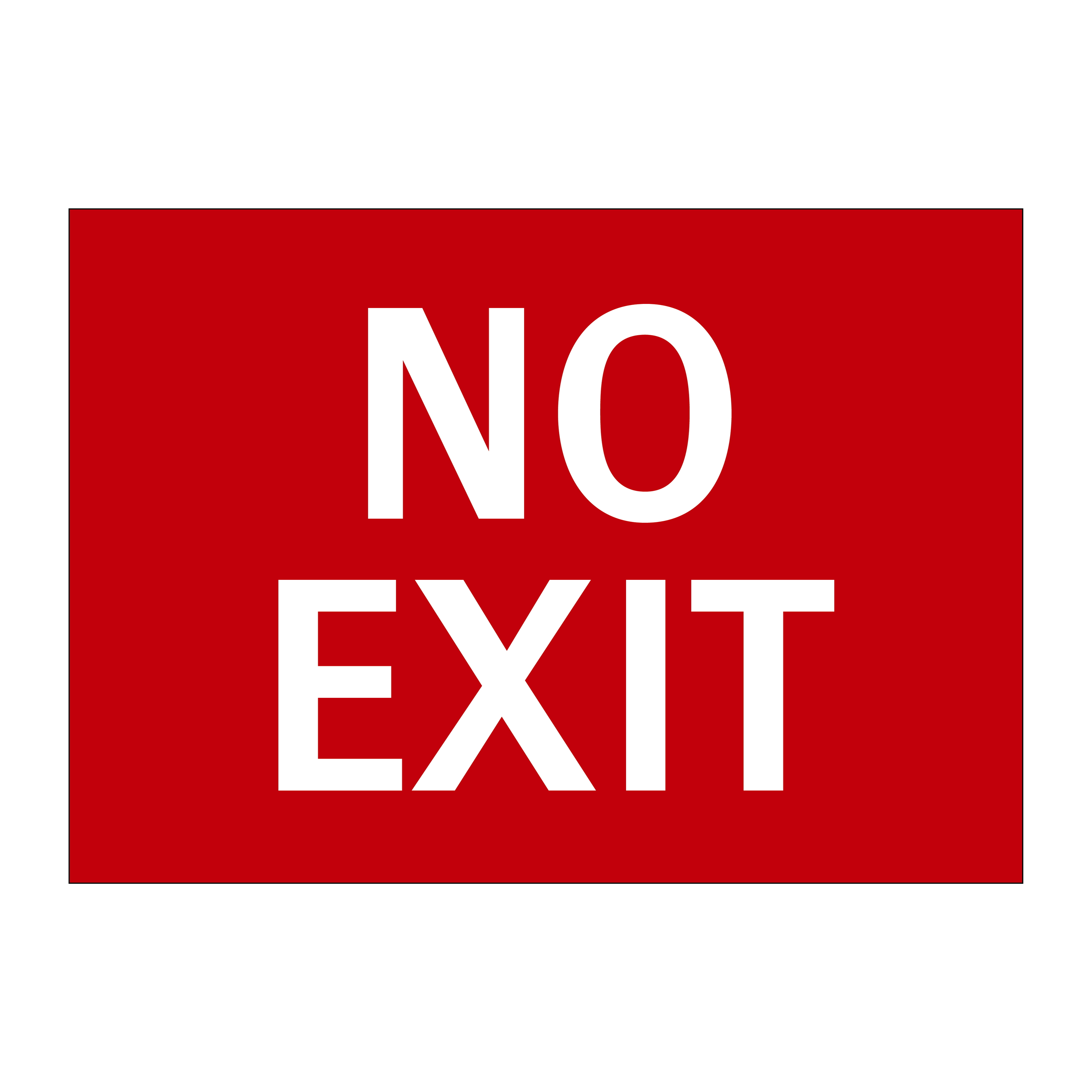 No exit— Skyltcentralen