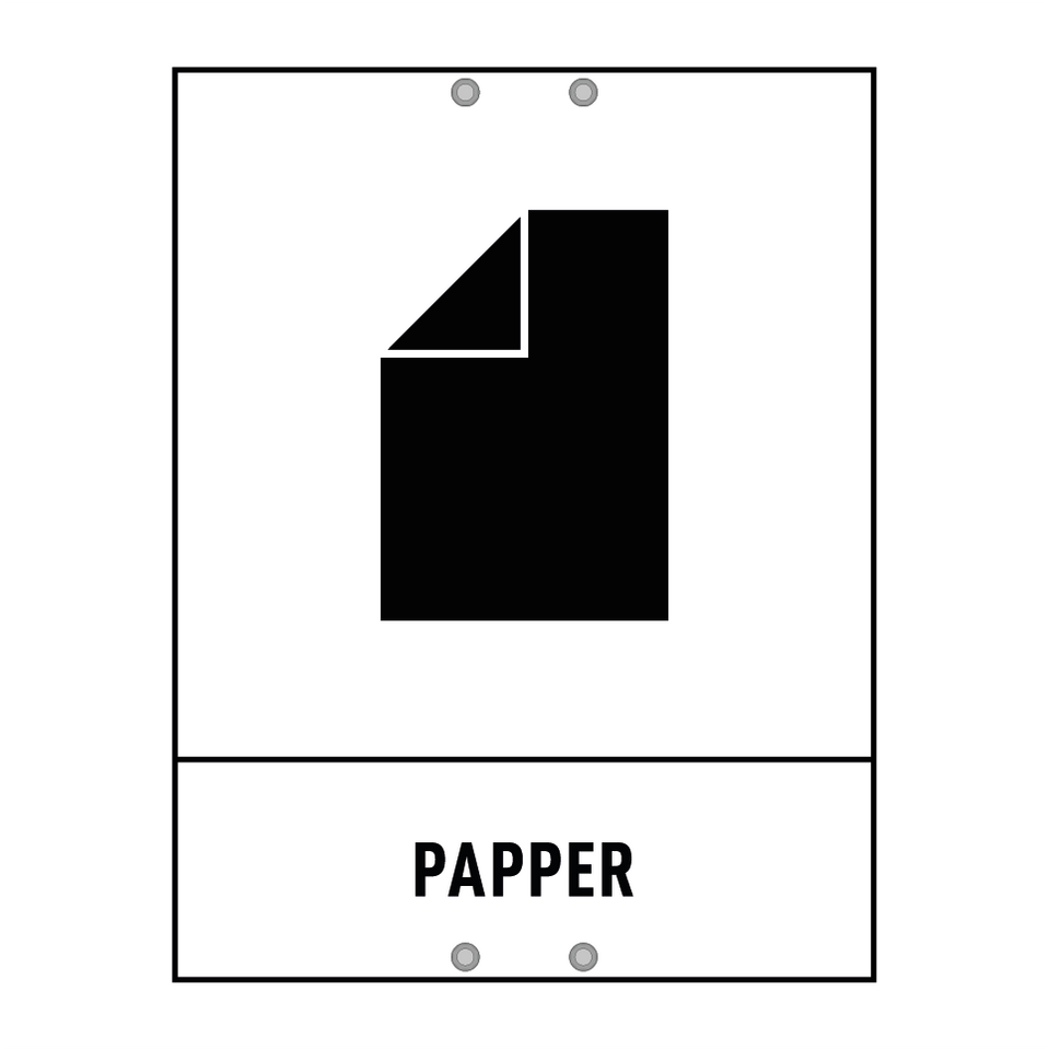 Papper— Skyltcentralen