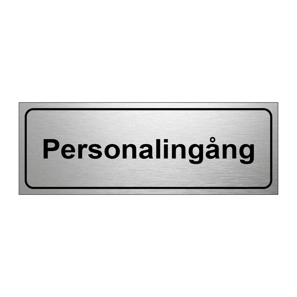 Personalingång— Skyltcentralen