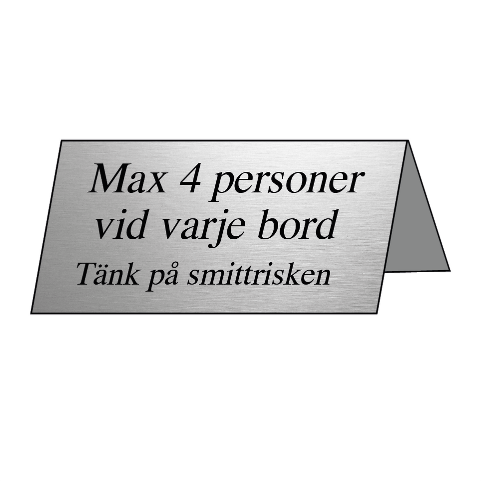 Bordsskyltar— Skyltcentralen