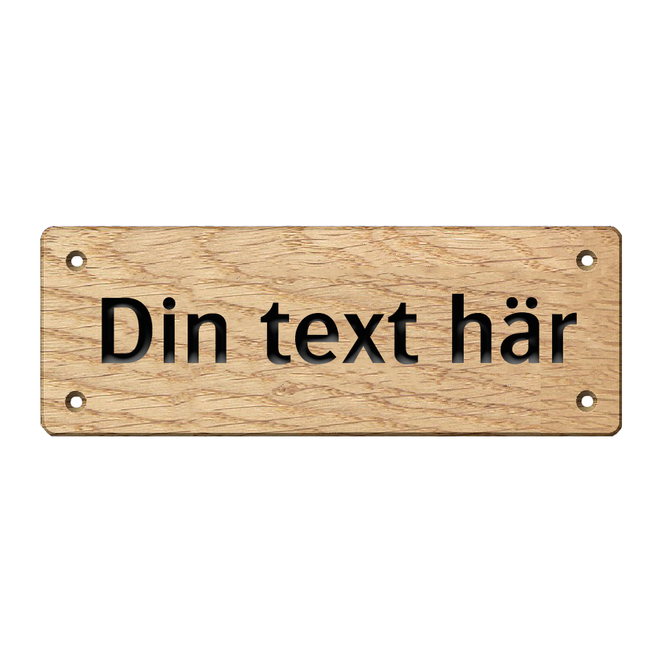 Träskyltar - Beställ din träskylt direkt från Skyltcentralen