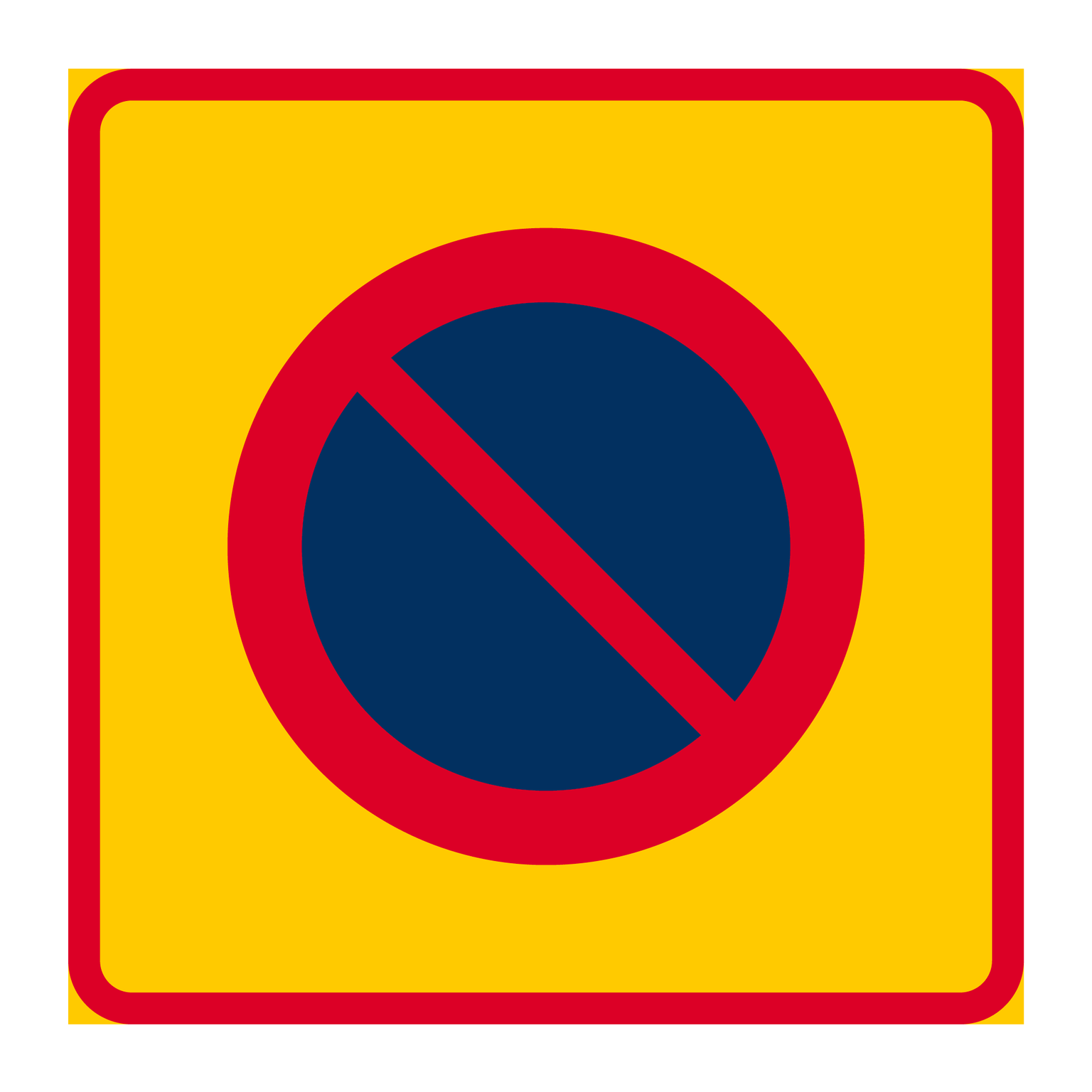 Parkering förbjuden— Skyltcentralen