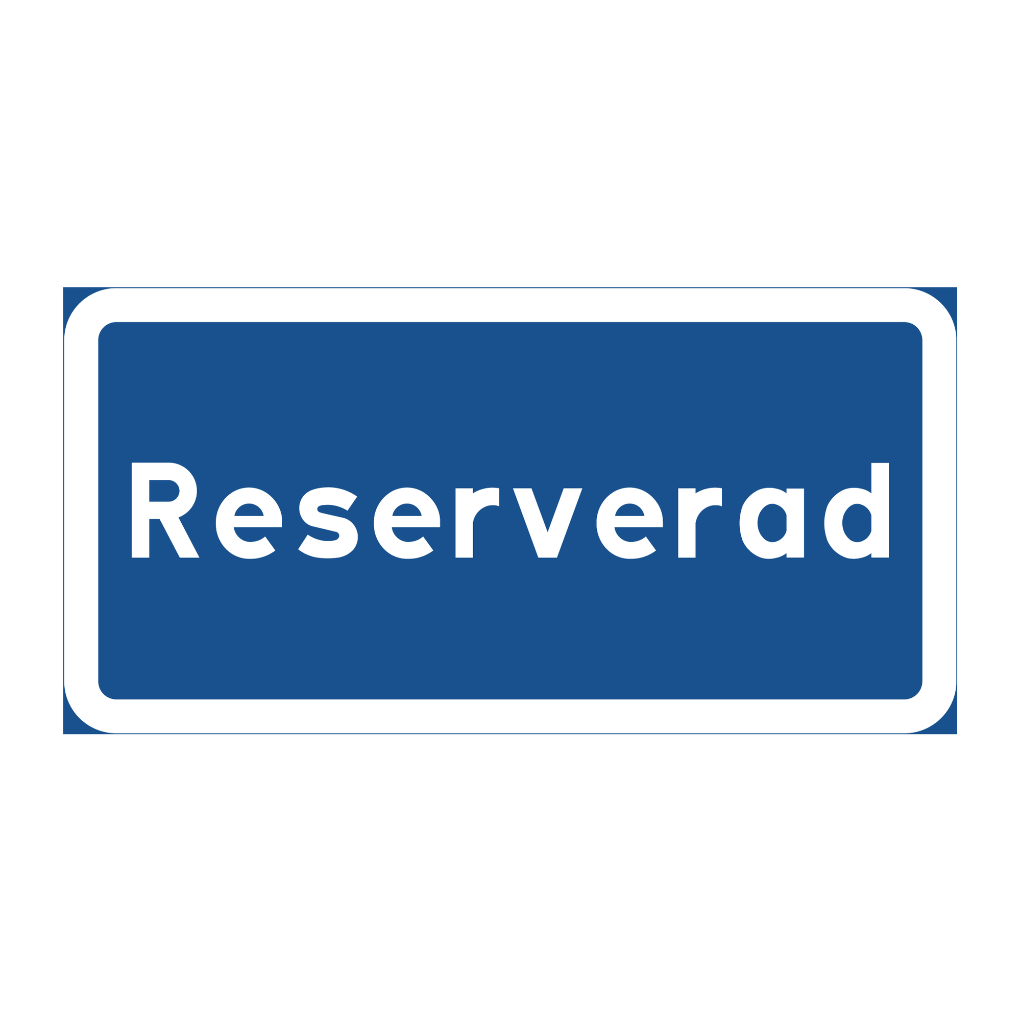 Reserverad— Skyltcentralen