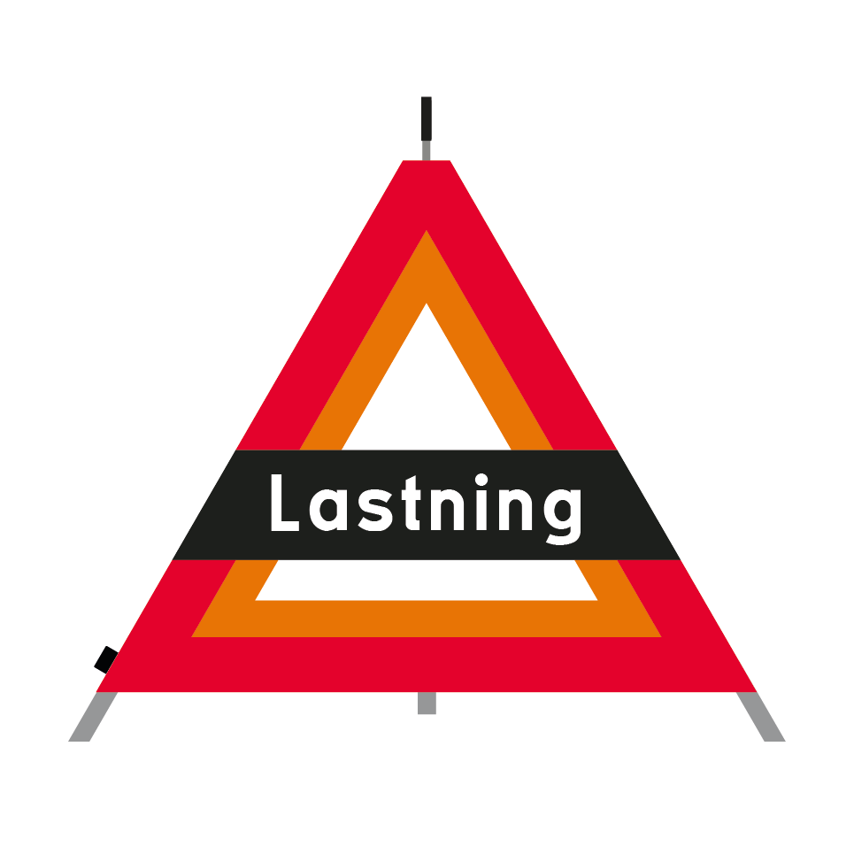 Tält X6-5 Särskild varningsanordning - Lastning— Skyltcentralen